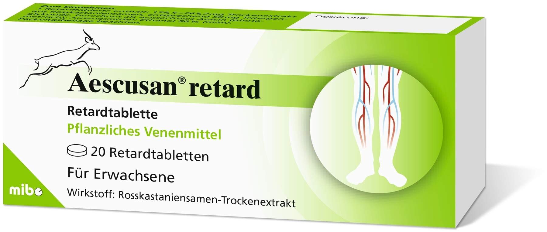 Aescusan Retard 20 Retardtabletten kaufen | Volksversand Versandapotheke