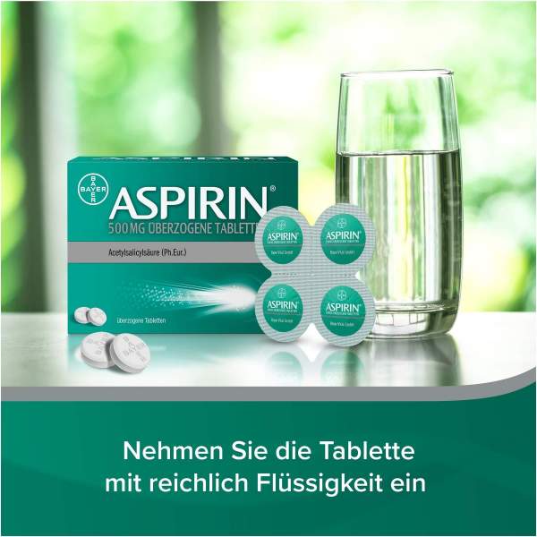 Aspirin 500 mg 20 überzogene Tabletten kaufen | Volksversand ...