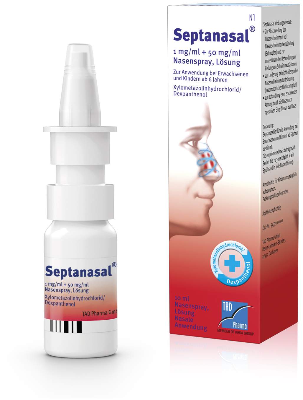 Septanasal 1 mg Je ml + 50 mg Je ml 10 ml Nasenspray kaufen ...