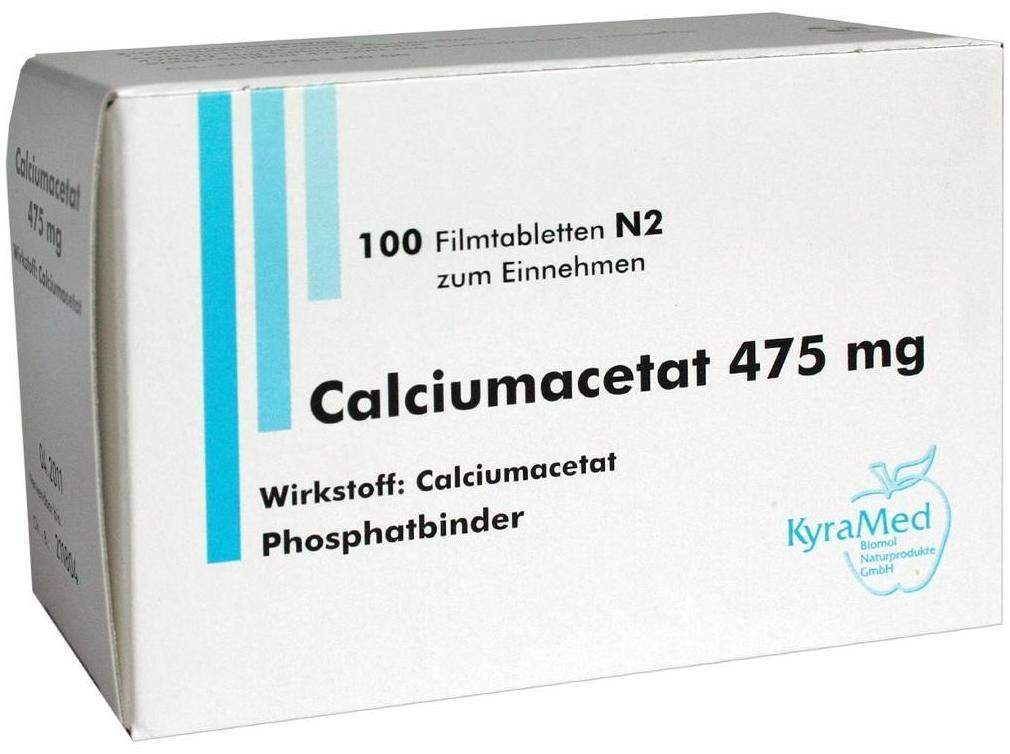 Calciumacetat 475 mg Filmtabletten 100 Filmtabletten kaufen ...