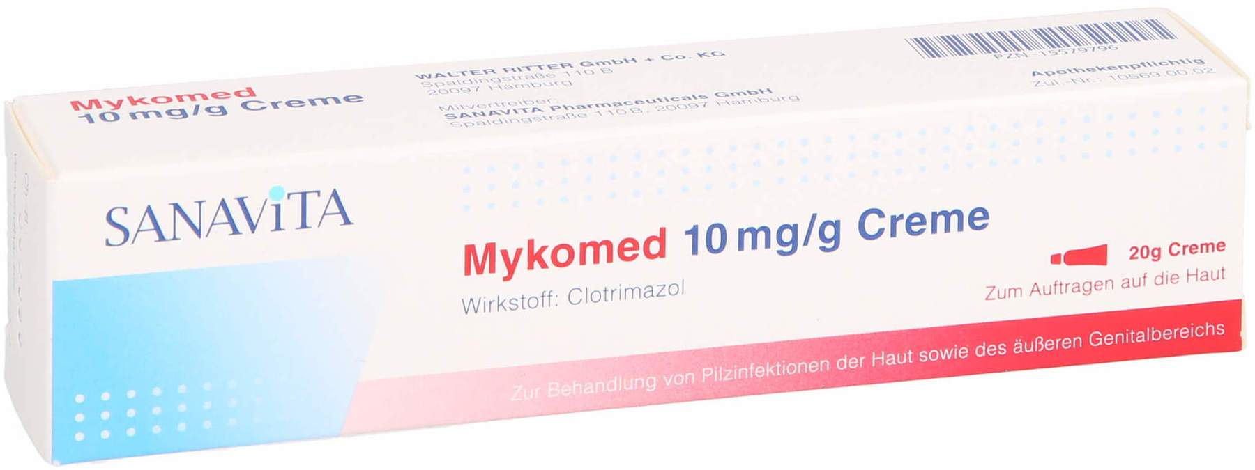 Mykomed 10 mg Pro G Creme 20 G kaufen | Volksversand Versandapotheke