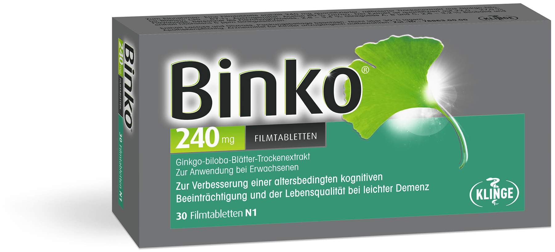 Binko 240 mg 30 Filmtabletten kaufen | Volksversand Versandapotheke