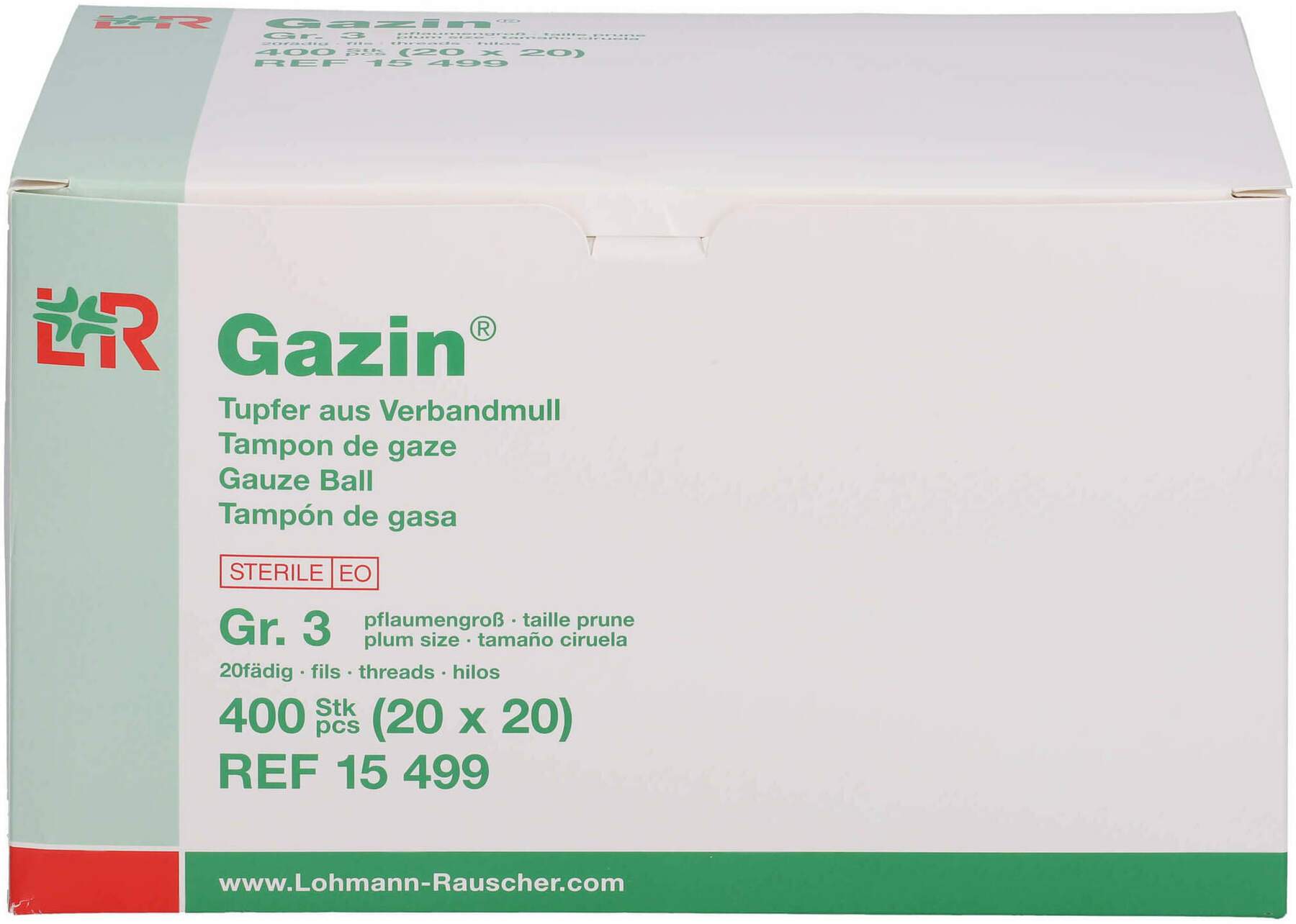 Gazin Tupfer Pflaumengroß Steril Gr. 3 kaufen | Volksversand ...