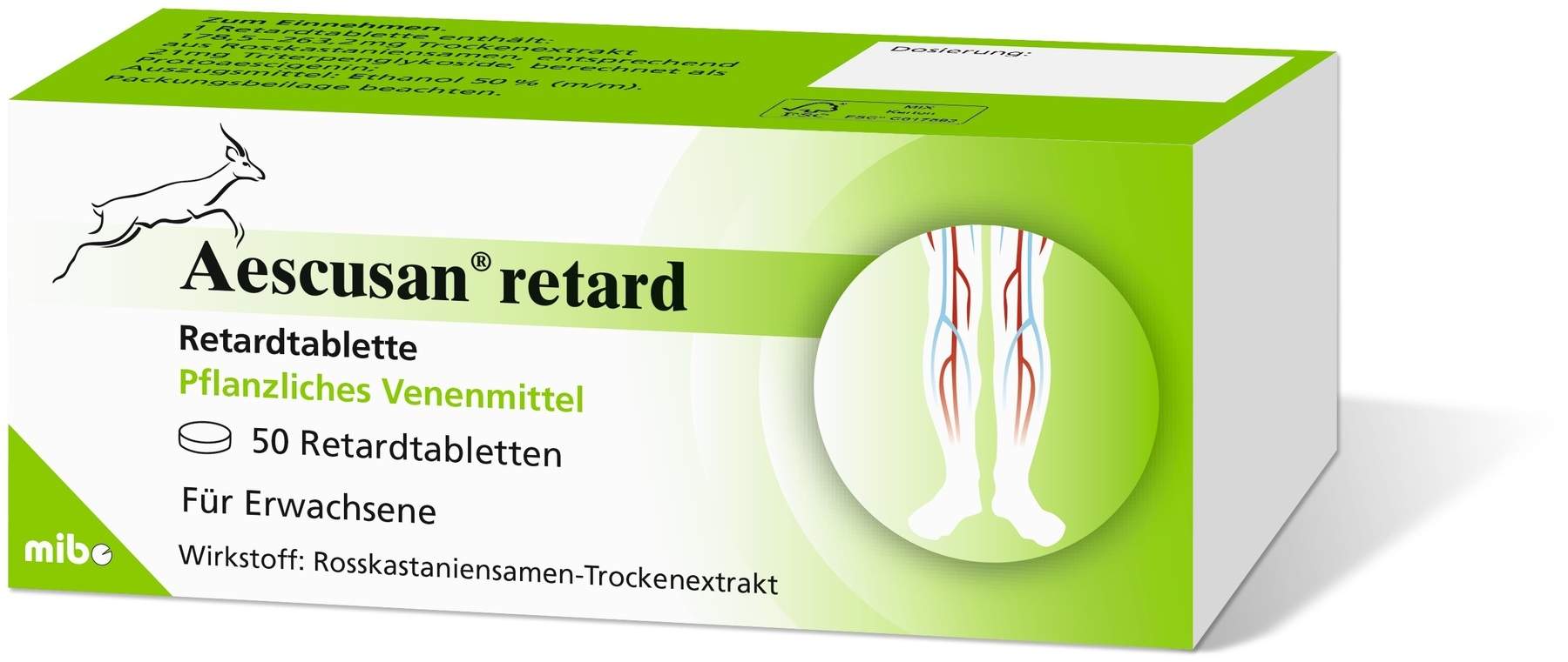 Aescusan Retard 50 Retardtabletten kaufen | Volksversand Versandapotheke