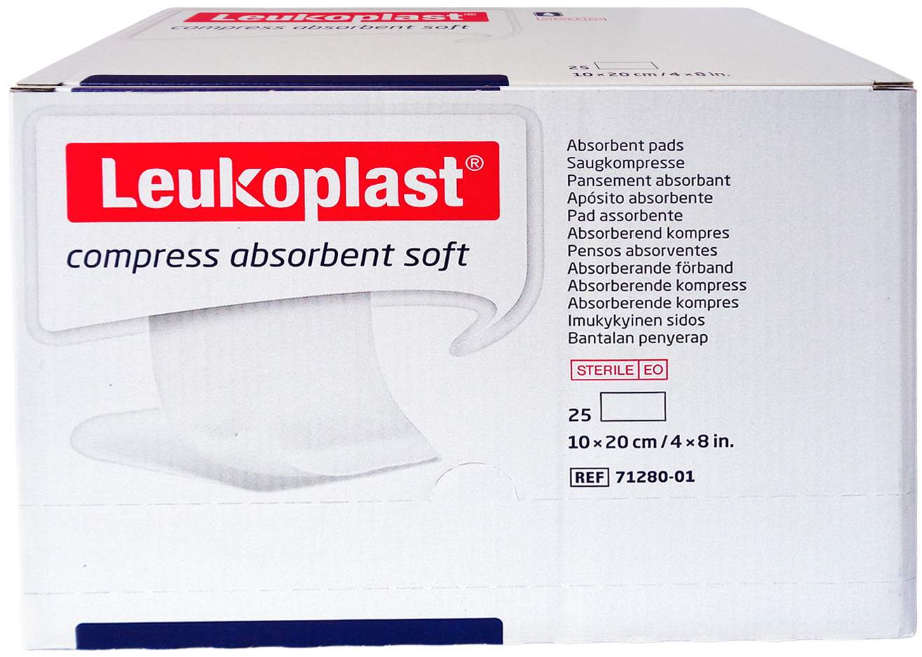 Leukoplast Compress Absorbent Soft Steril 10x20cm kaufen | Volksversand ...
