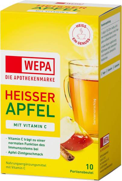 WEPA heisser Apfel + Vitamin C 10 x 10g Pulver kaufen | Volksversand ...