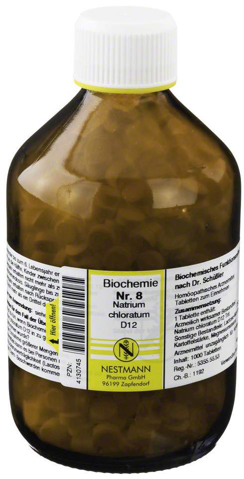 Biochemie 8 Natrium Chloratum D 12 1000 Tabletten kaufen | Volksversand ...