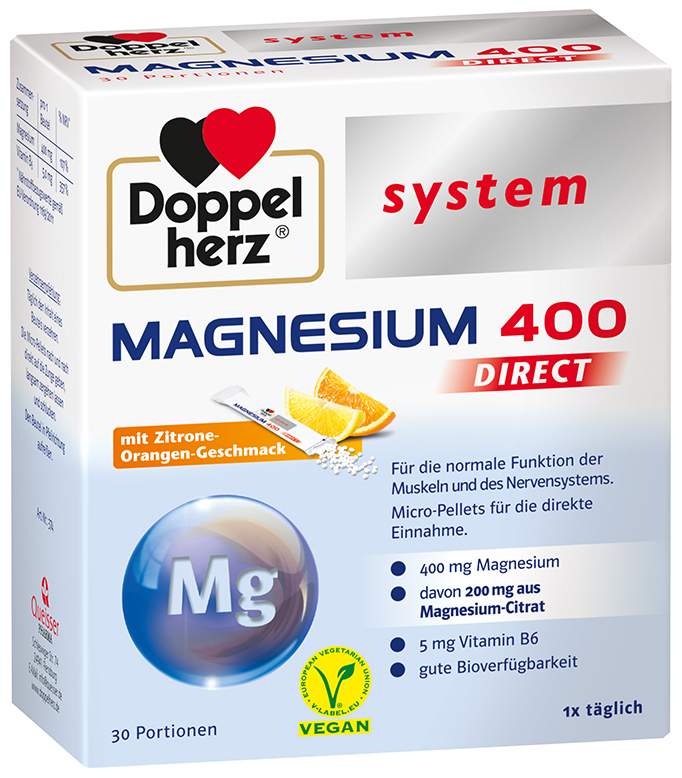 Doppelherz Magnesium 400 Direkt System 30 Portionsbeutel kaufen ...