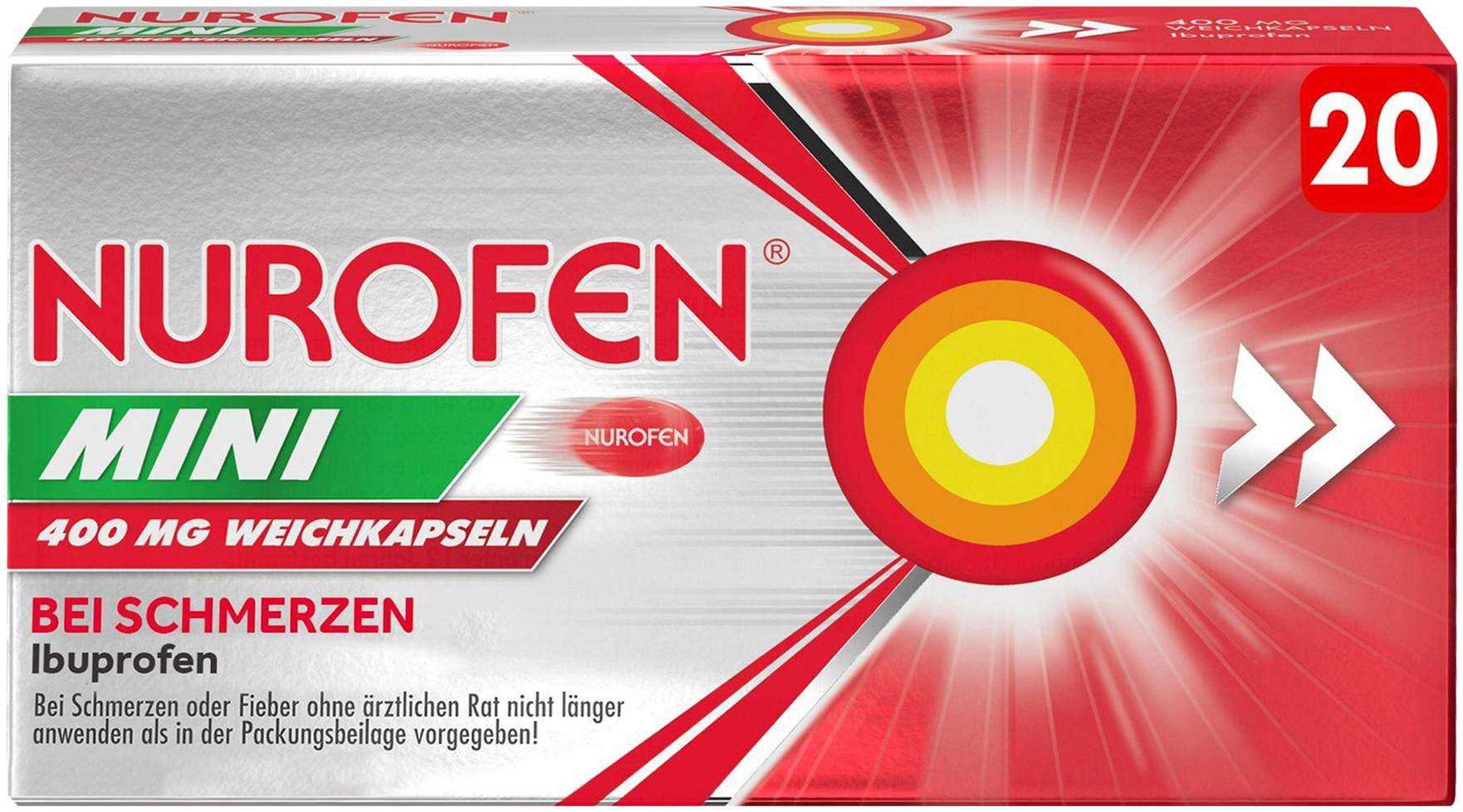 Nurofen Mini 400 mg 20 Weichkapseln kaufen | Volksversand Versandapotheke