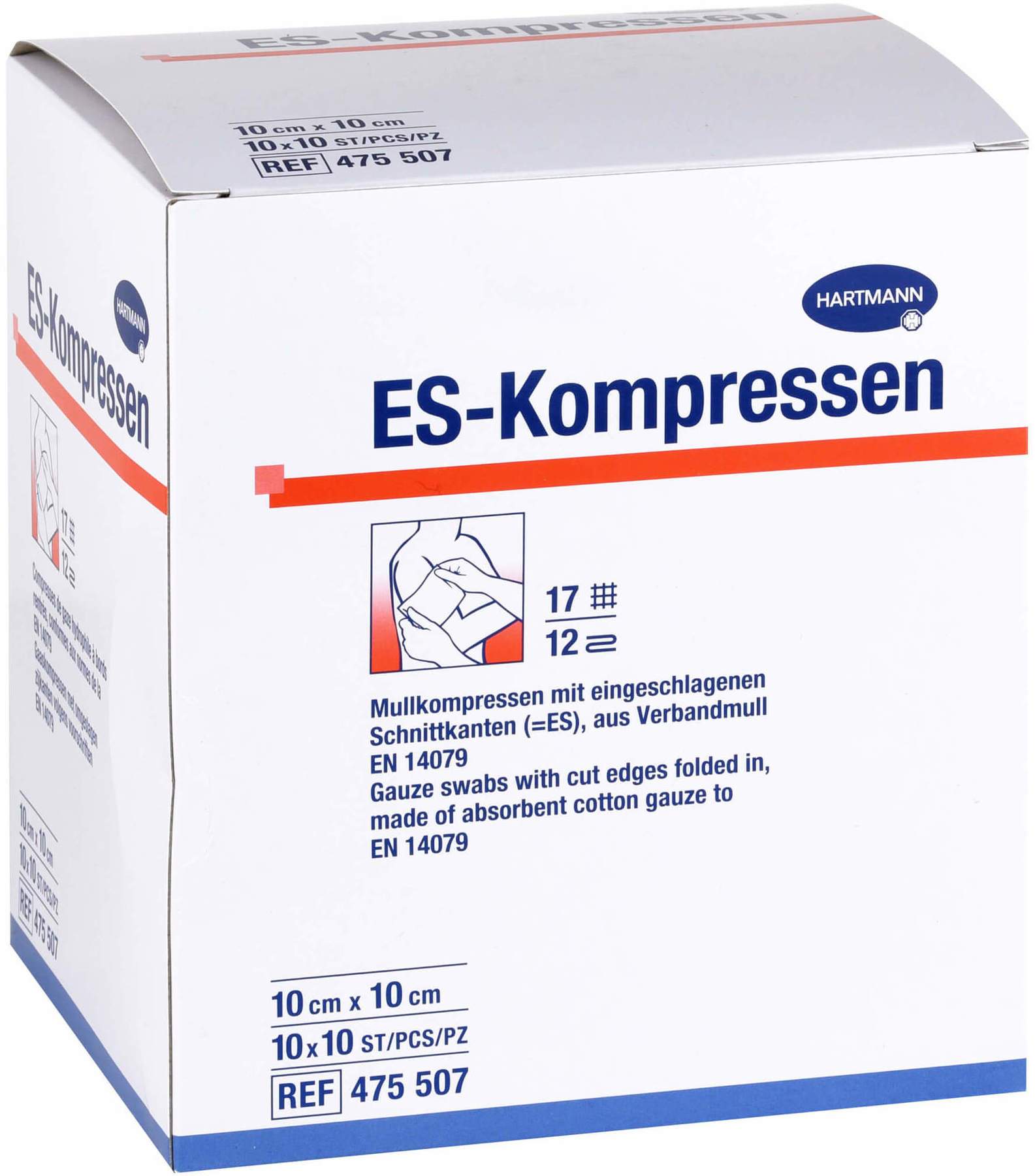 Es-Kompressen Steril 10x10 cm 12fach Cpc Großpa kaufen | Volksversand ...