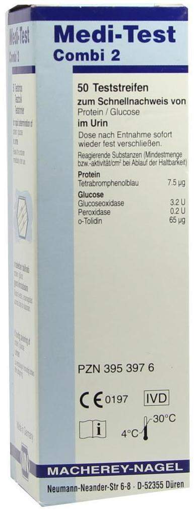 Medi Test Combi 2 50 Teststreifen kaufen | Volksversand Versandapotheke