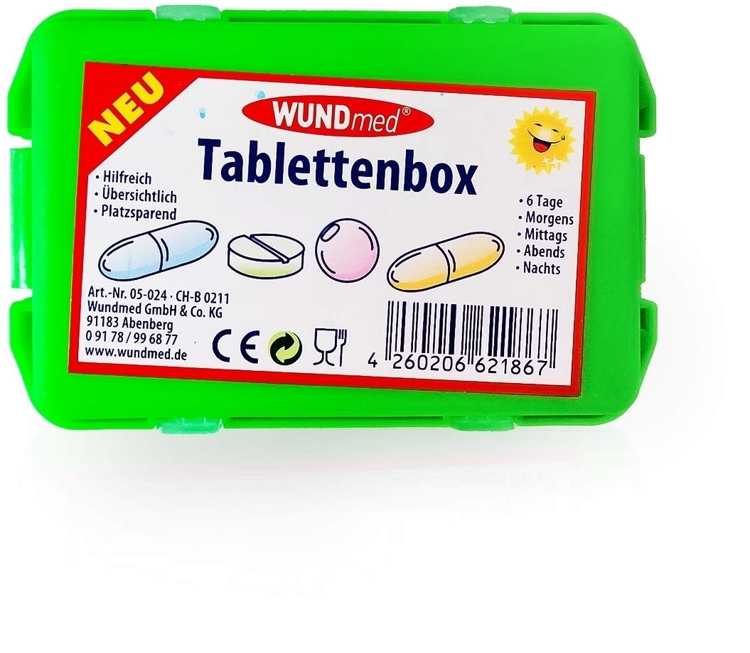 Tablettenbox Mit 10 Fächern Farbig Sortiert 1 Stück kaufen ...