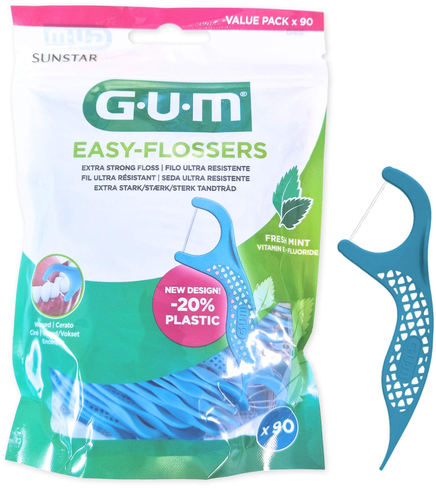 Gum Easy-Flossers Zahnseide inklusive Halter 90 Stück kaufen ...