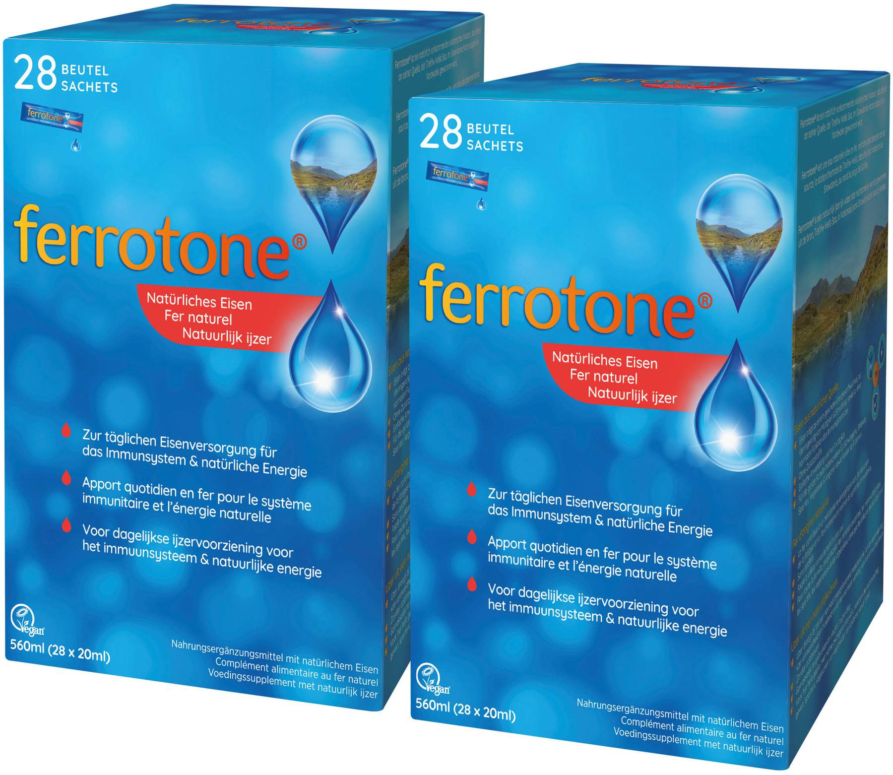 Ferrotone Natürliches Eisen 2 x 28 x 20 ml Beutel kaufen | Volksversand ...