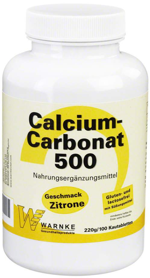 Calciumcarbonat 500 Kautabletten Zitrone kaufen | Volksversand ...