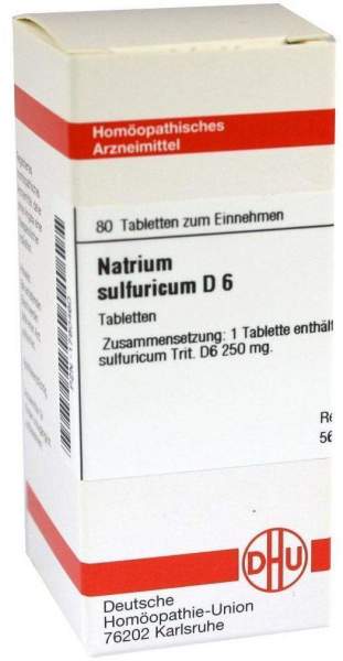 DHU Natrium sulfuricum D6 80 Tabletten kaufen | Volksversand ...