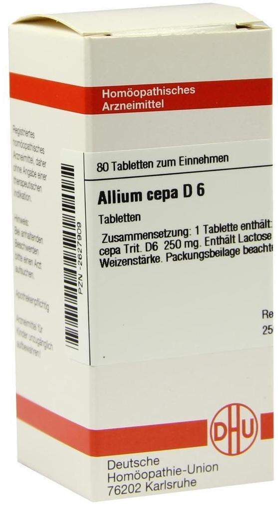 Allium Cepa D6 Dhu 80 Tabletten kaufen | Volksversand Versandapotheke