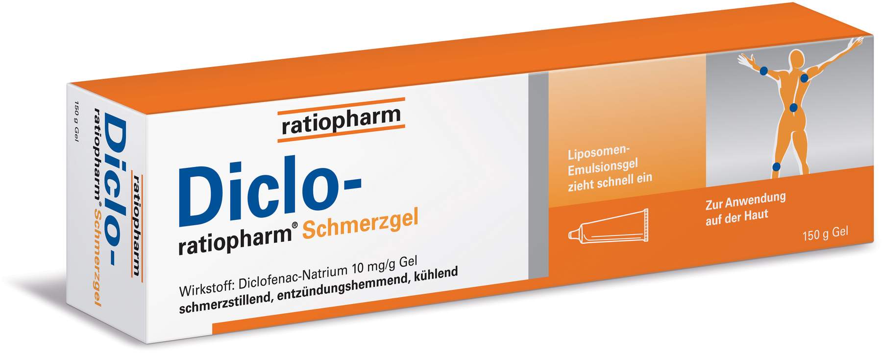 Diclo-ratiopharm Schmerzgel 150 g Gel kaufen | Volksversand Versandapotheke