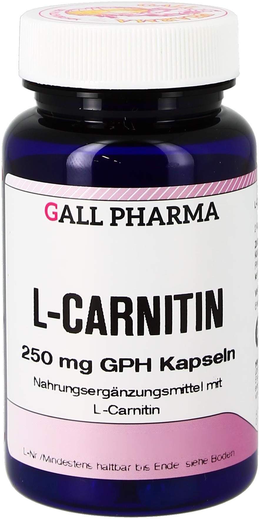 L-Carnitin 250 mg Gph 180 Kapseln kaufen | Volksversand Versandapotheke