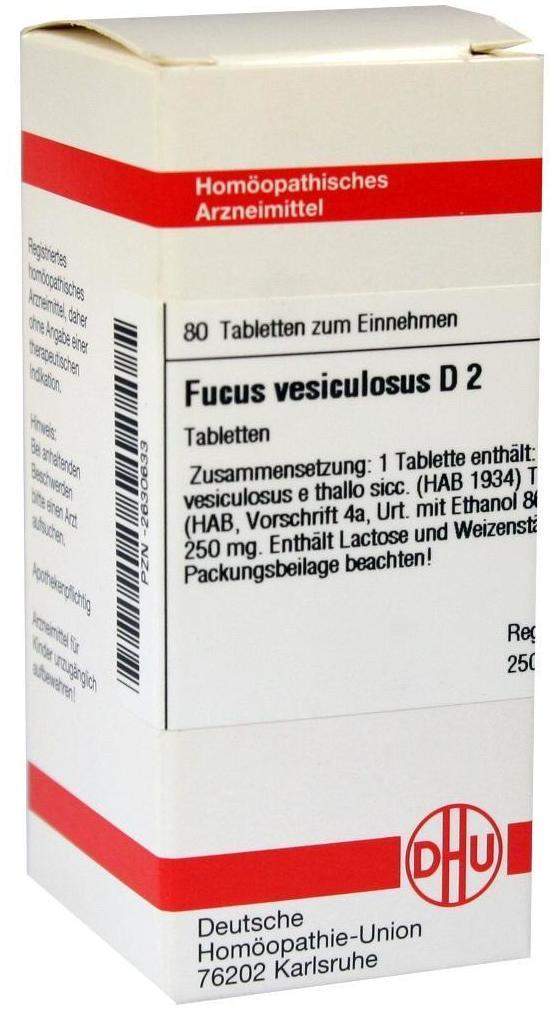 Dhu Fucus Vesiculosus D2 80 Tabletten kaufen | Volksversand Versandapotheke