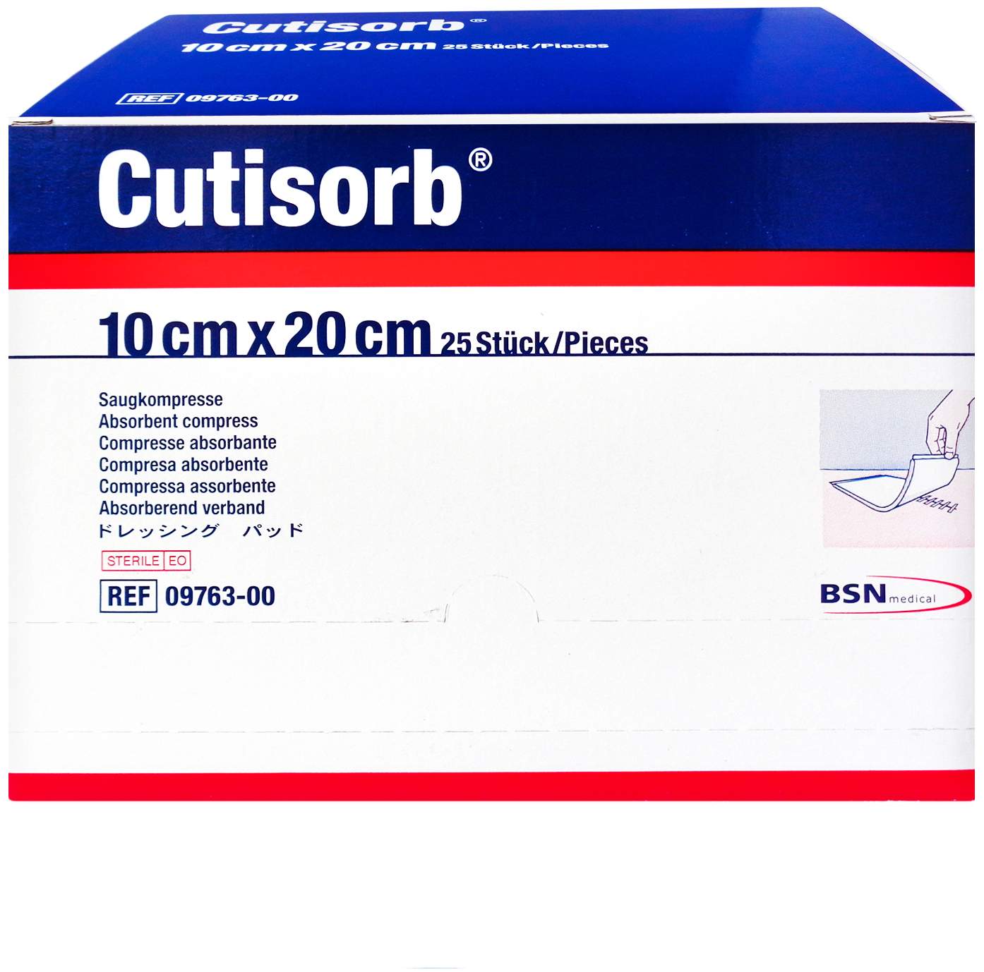 Cutisorb Saugkompressen 10 X 20 cm Steril 25 Kompressen kaufen ...