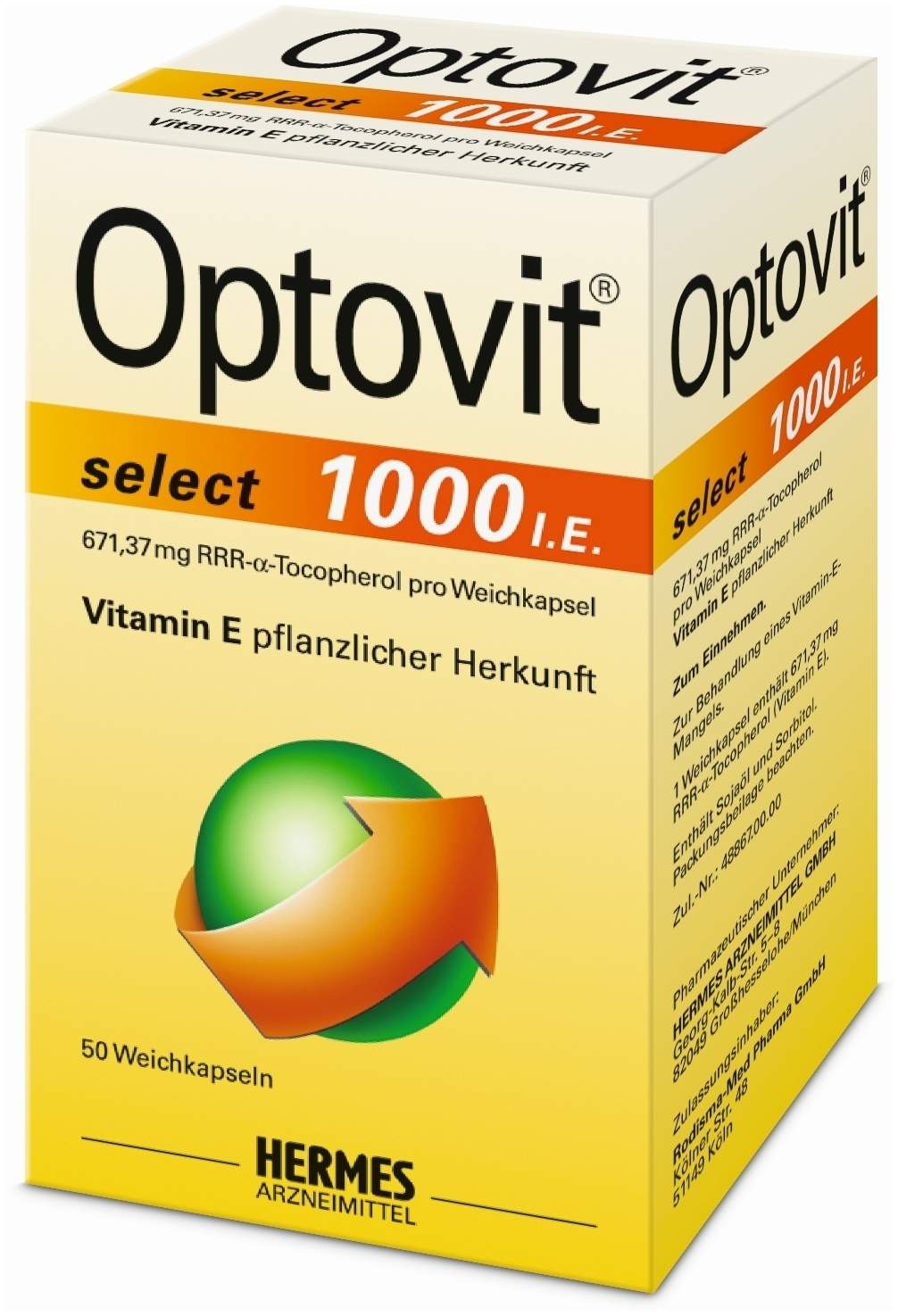 Optovit Select 1000 I.E. Vitamin-E 50 Kapseln kaufen | Volksversand ...