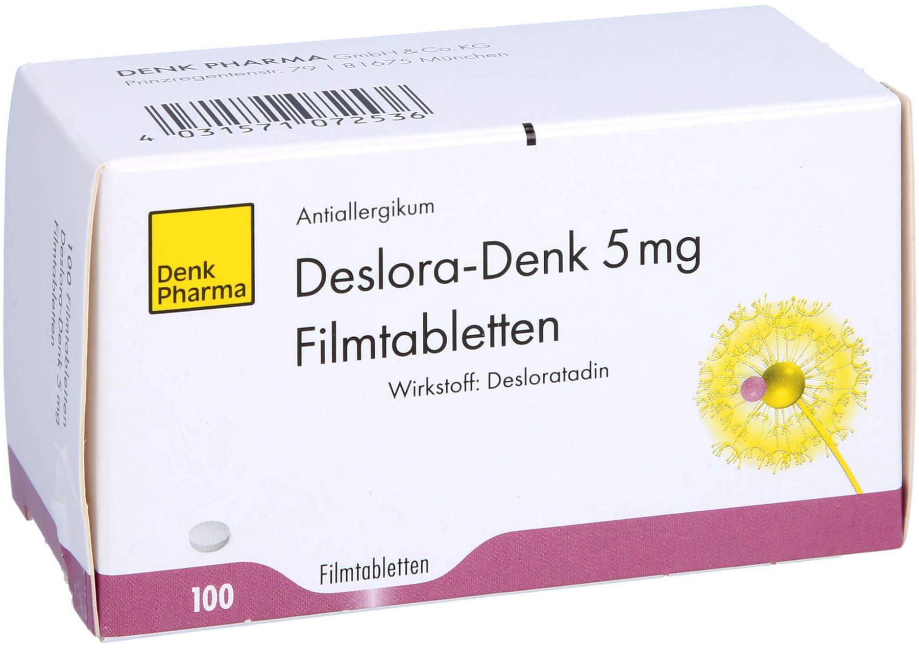 Deslora Denk 5 mg 100 Filmtabletten kaufen | Volksversand Versandapotheke