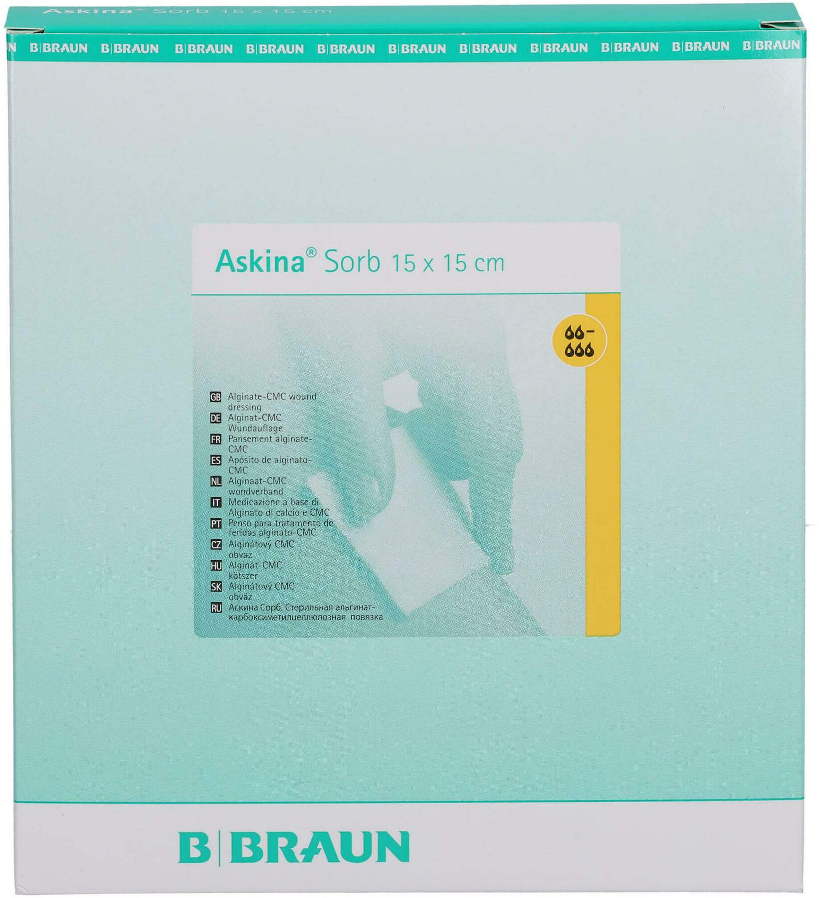 Askina Sorb Alginat Cmc Wundauflage 15x15 cm Steril 10 Stück kaufen ...