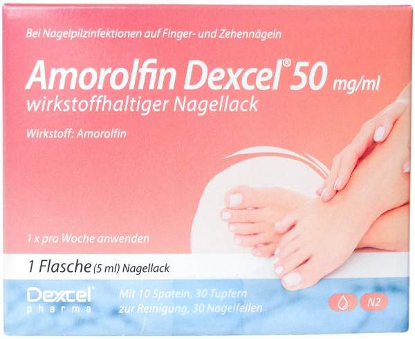 Amorolfin Dexcel 50 mg Je ml Wirkstoffhaltiger Nagellack 5ml kaufen ...