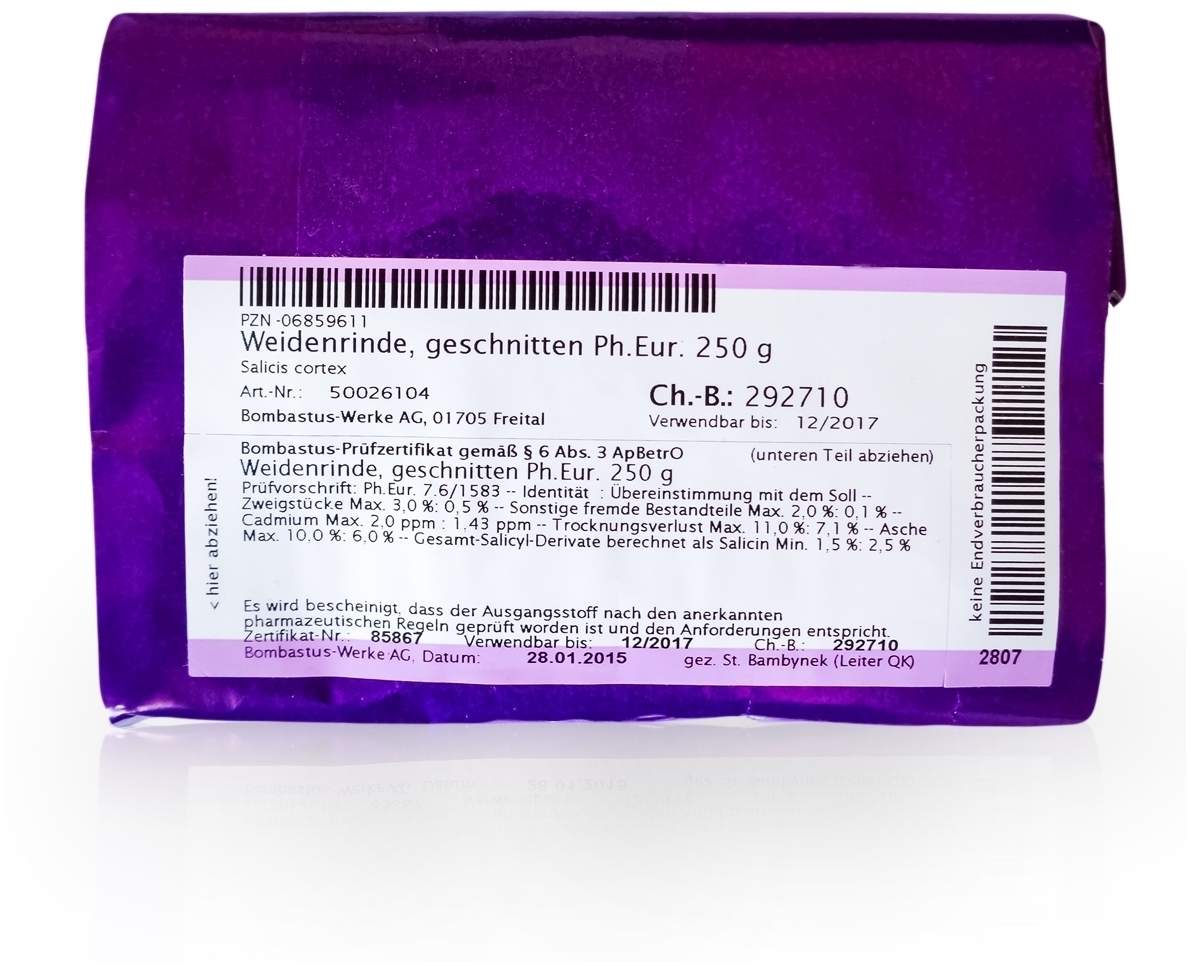 Cortex Salicis Conc. Dab 10 250 G Tee kaufen | Volksversand Versandapotheke