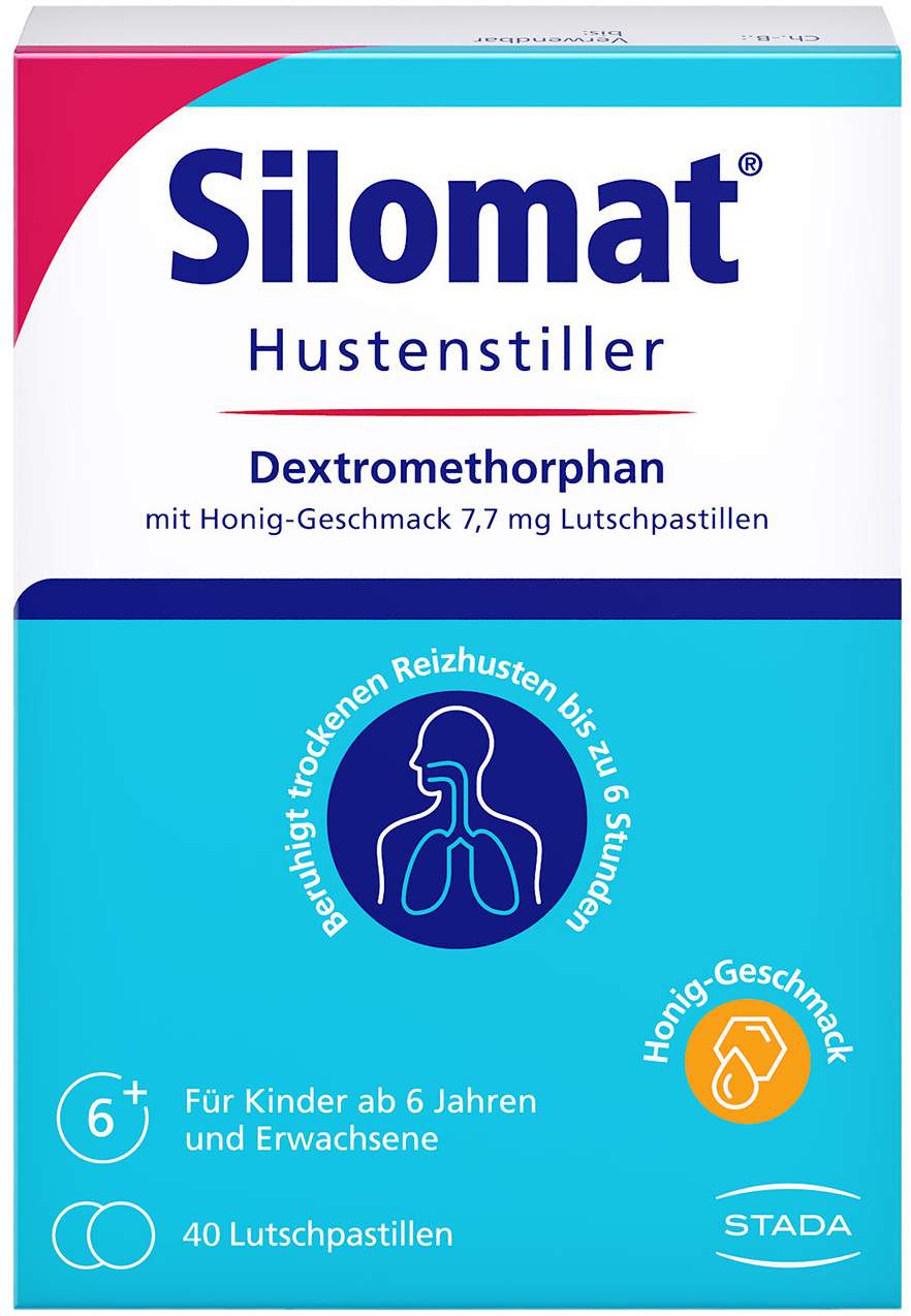 Silomat Hustenstiller DMP mit Honig Geschmack 7,7 mg 40 Lutschpastille ...