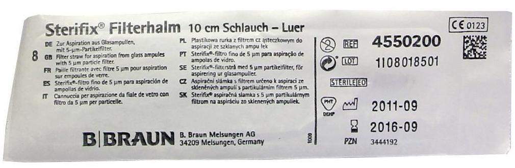 Infusionszubehör Sterifix Filterh.10 kaufen | Volksversand Versandapotheke