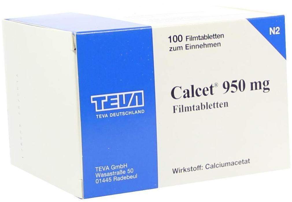 Calcet 950 mg 100 Filmtabletten kaufen | Volksversand Versandapotheke