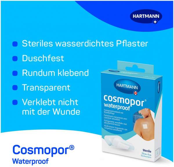 Cosmopor Waterproof 5 Pflaster 7,2 cm X 5 cm kaufen | Volksversand ...