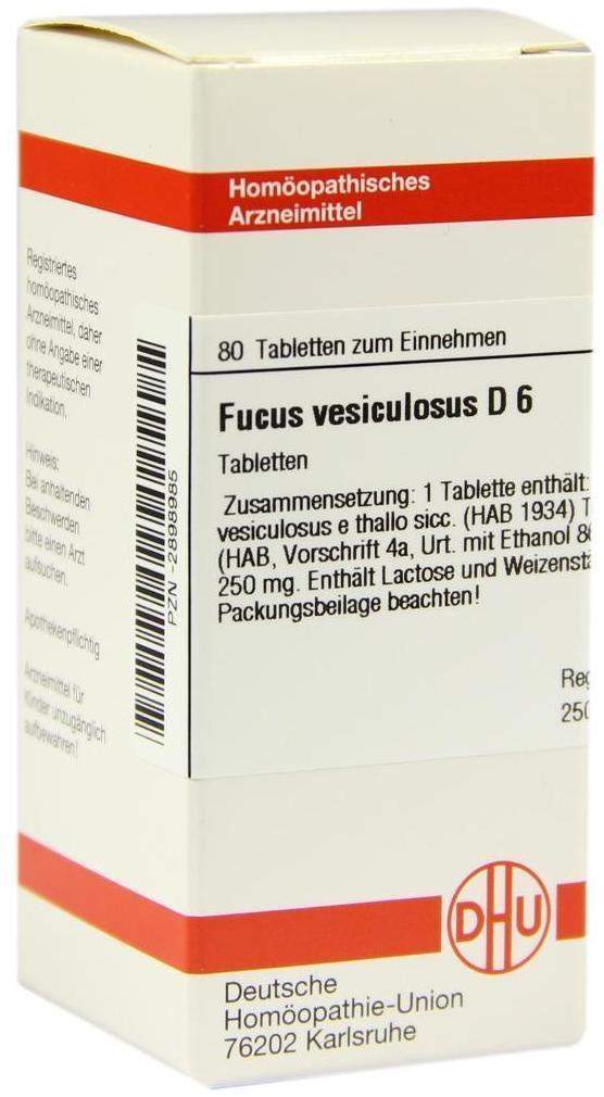 Dhu Fucus Vesiculosus D6 80 Tabletten kaufen | Volksversand Versandapotheke