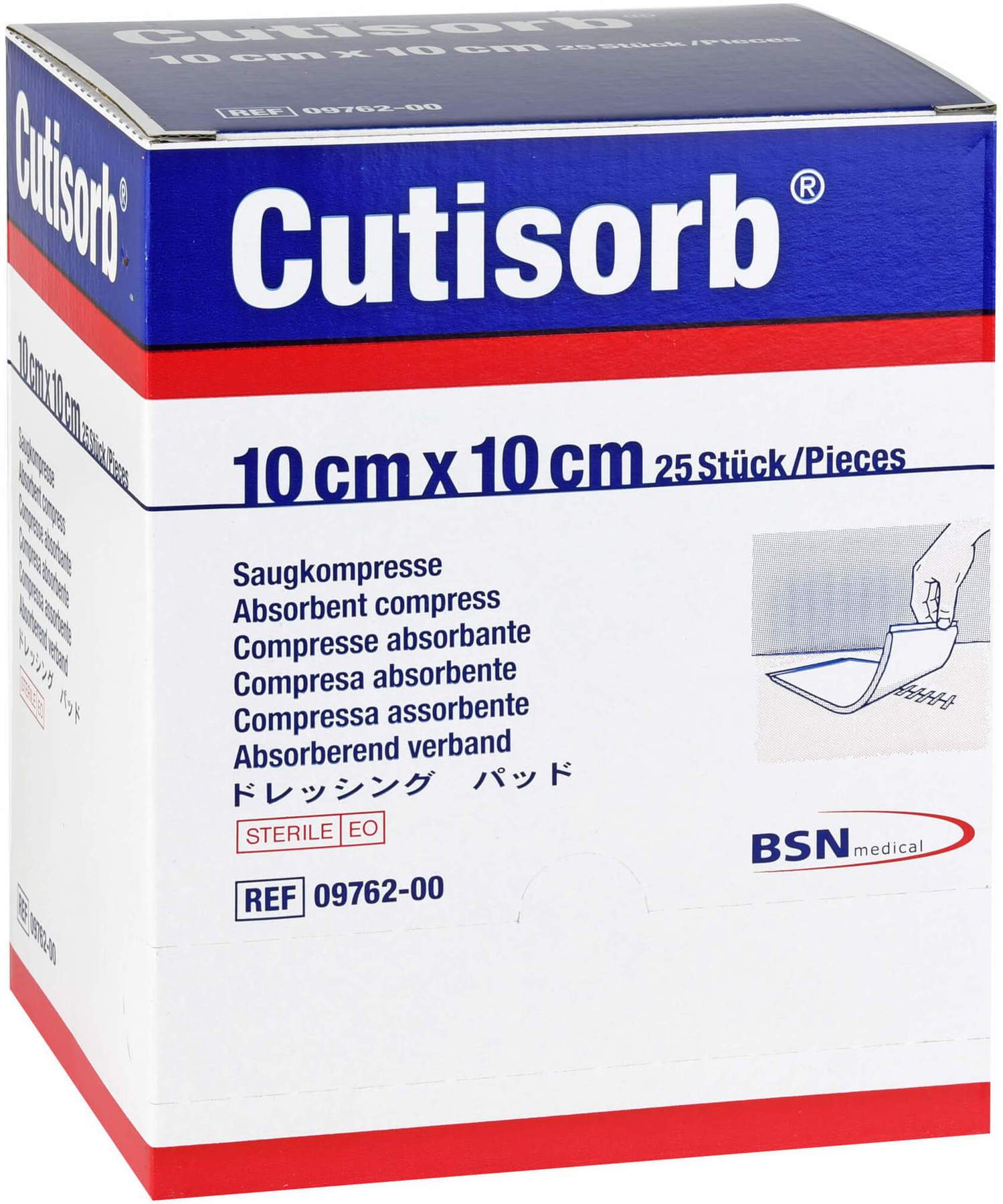 Cutisorb 25 Saugkompressen Steril 10 X 10 cm kaufen | Volksversand ...