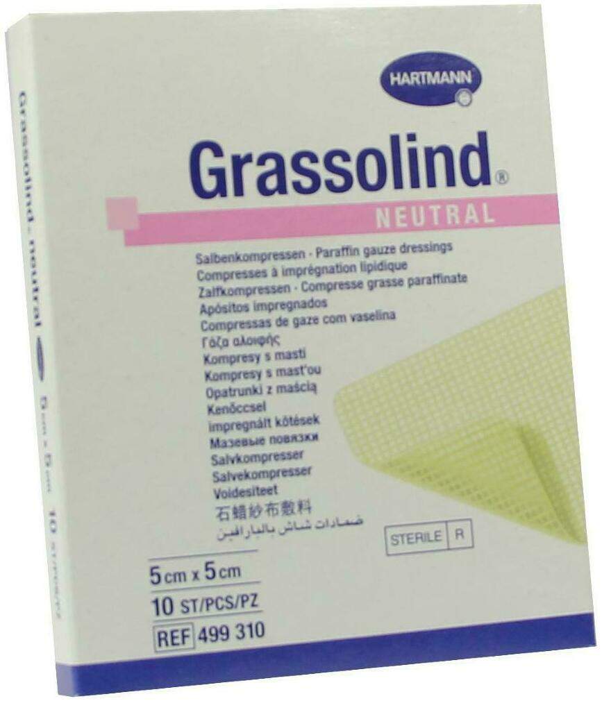 Grassolind Neutral 5 X 5 cm Steril 10 Stück kaufen | Volksversand Versandapotheke