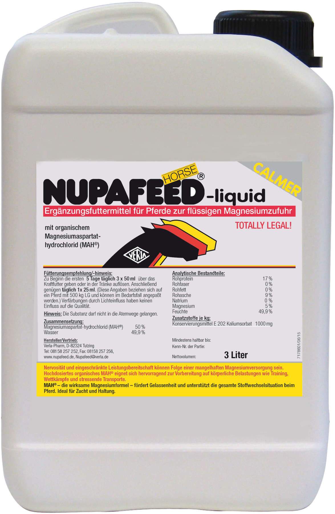 Nupafeed Horse Liquid 3 Liter Ergänzungsfuttermittel für Pferde kaufen ...
