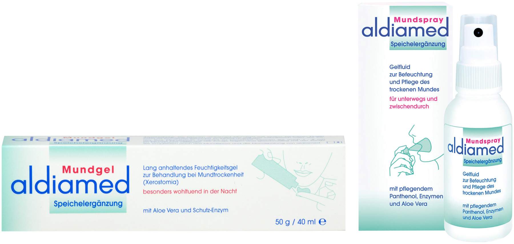 Aldiamed Mundgel zur Speichelergänzung 50 g + Mundspray zur Speicheler | Volksversand ...