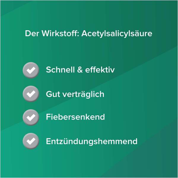 Aspirin 500 mg 20 überzogene Tabletten kaufen | Volksversand ...
