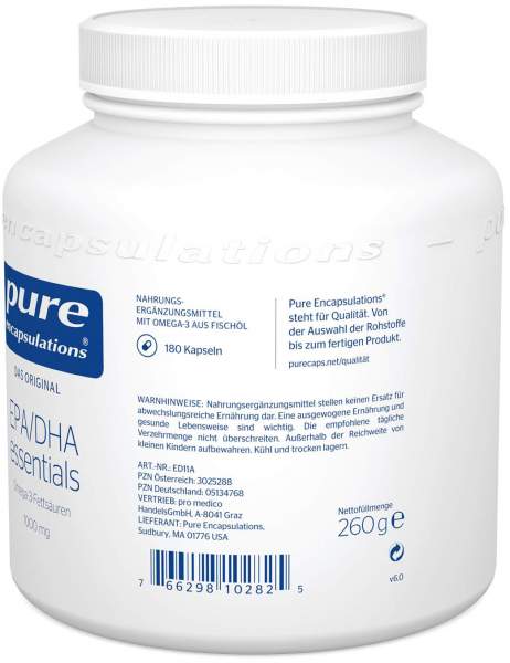 Pure Encapsulations Epa Dha Essentials 1000 mg 180 Kapseln kaufen ...