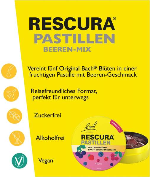 Bach Original Rescura Beeren-Mix 50 g Pastillen kaufen | Volksversand ...