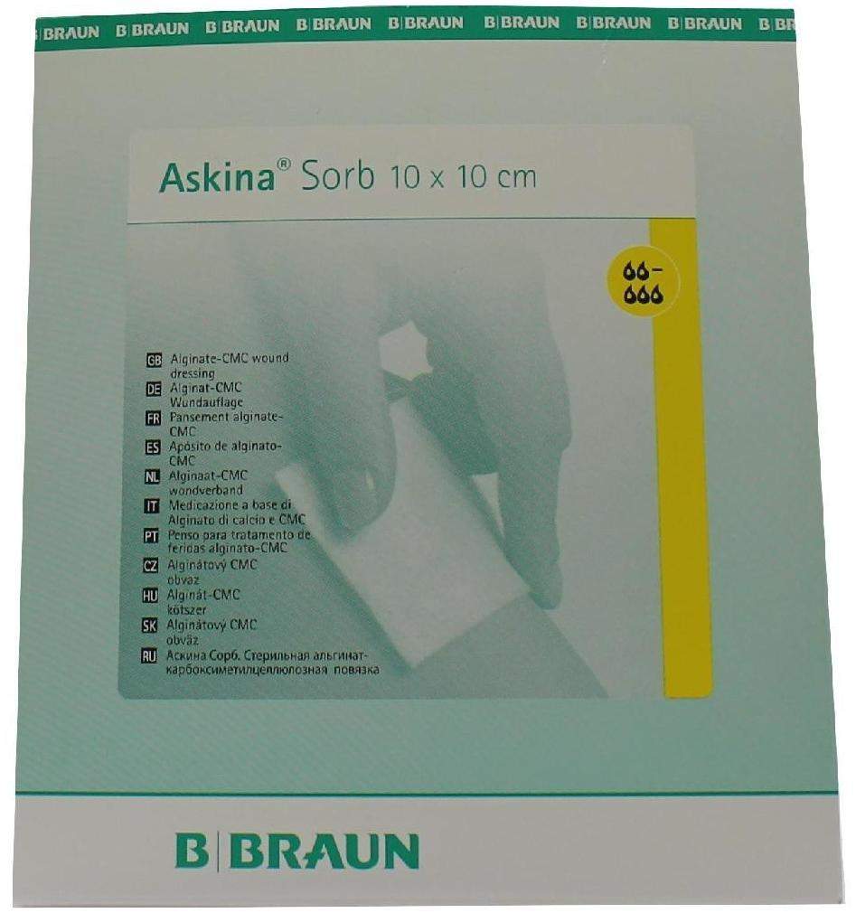 Askina Sorb Alginat Cmc Wundauflage 10x10cm Ste kaufen | Volksversand ...
