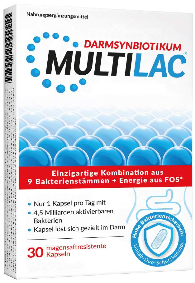 Multilac Darmsynbiotikum 30 Magensaftresistente Kapseln kaufen ...