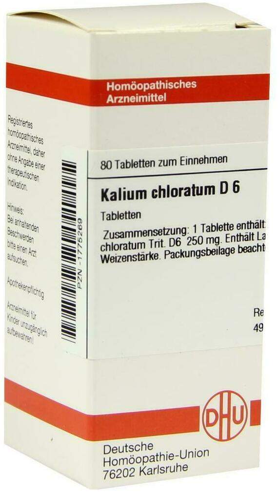 Dhu Kalium Chloratum D6 80 Tabletten kaufen | Volksversand Versandapotheke
