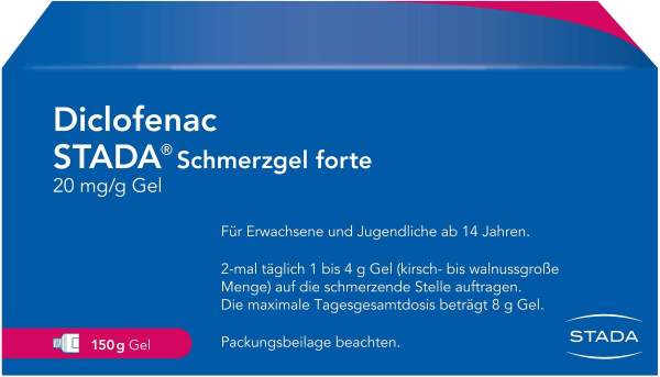 Diclofenac Stada Schmerzgel forte 20 mg je g 150 g kaufen ...