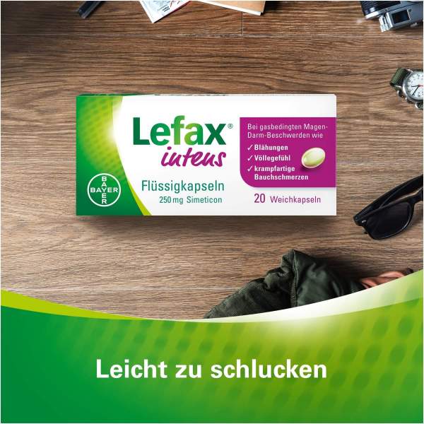 Lefax intens Flüssigkapseln 250 mg Simeticon 20 Stück kaufen ...