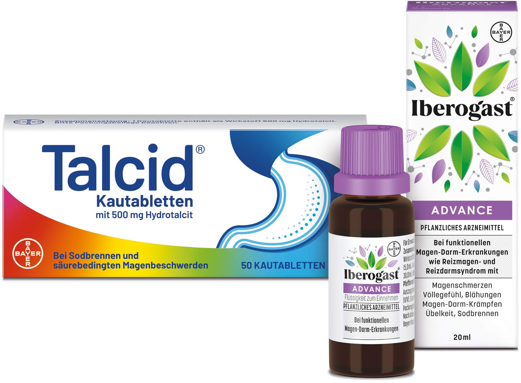 Talcid 50 Kautabletten + Iberogast Advance 20 ml kaufen | Volksversand ...
