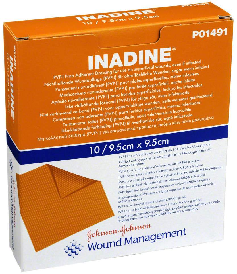 Inadine 9,5 X 9,5 cm 10 Stück kaufen | Volksversand Versandapotheke