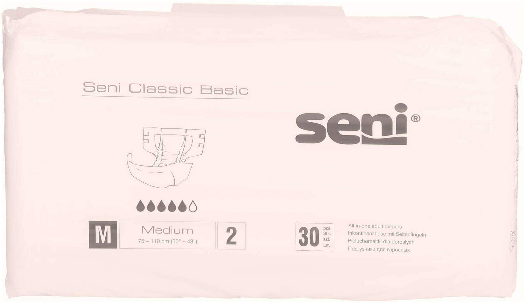 Seni Classic Basic Inkontinenzhose Gr.M 30 Stück kaufen | Volksversand Versandapotheke